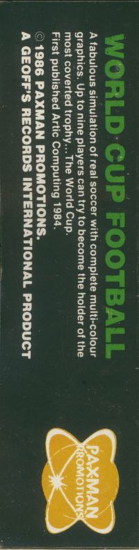 World Cup Football cover or packaging material - MobyGames