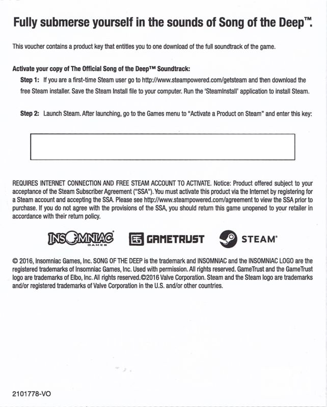 Song of the Deep (Collector's Edition) cover or packaging material ...