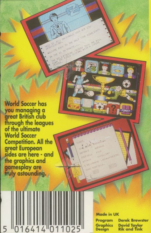 World Soccer cover or packaging material - MobyGames