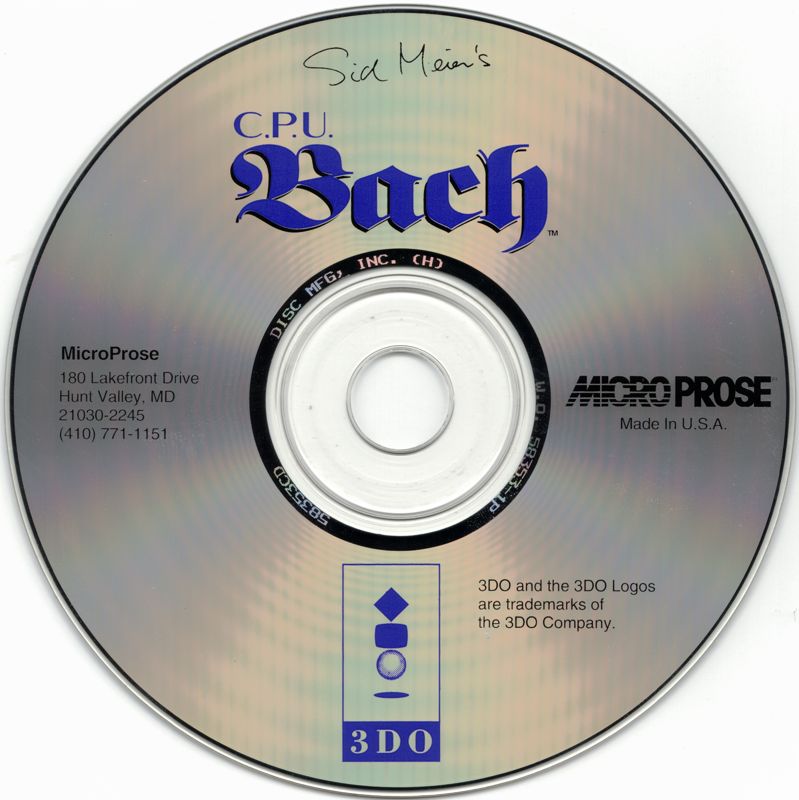 Sid Meier's C.P.U. Bach cover or packaging material - MobyGames