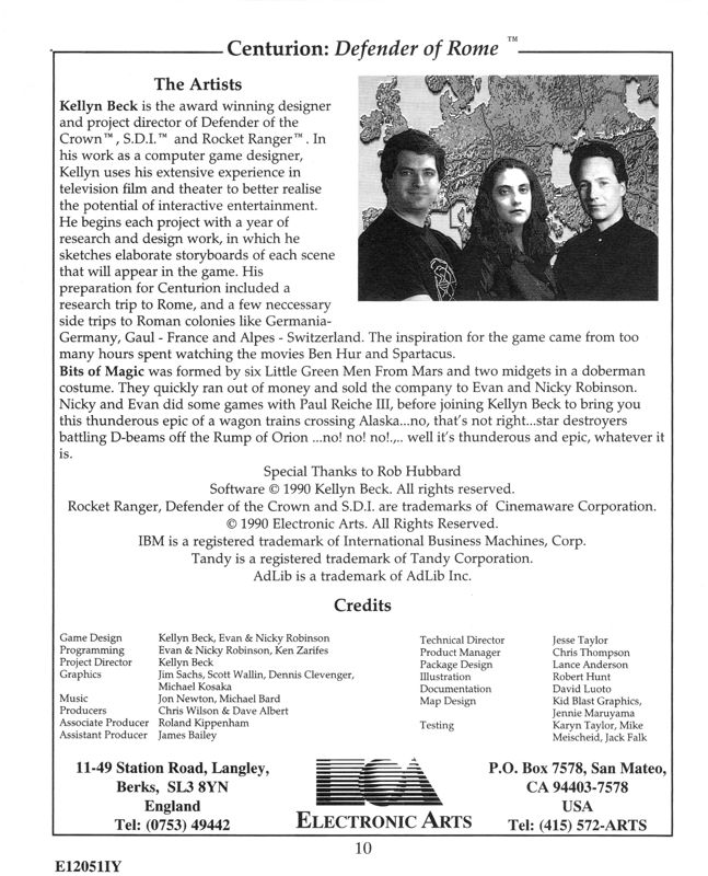 Centurion: Defender of Rome cover or packaging material - MobyGames