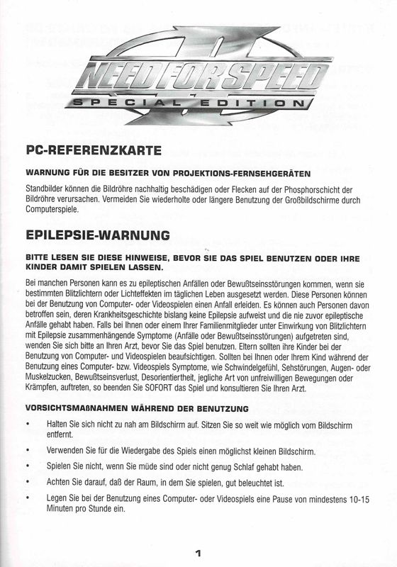 Need for Speed II: SE cover or packaging material - MobyGames