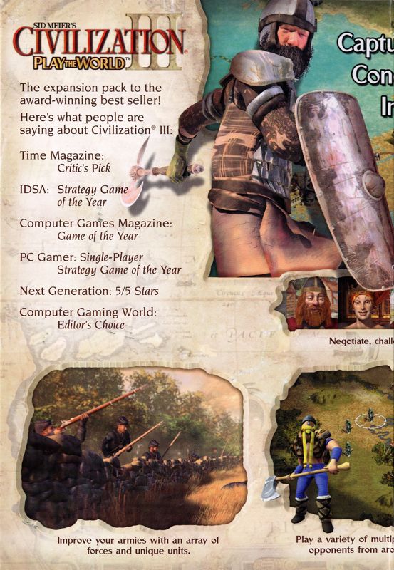 Sid Meier's Civilization III: Play the World cover or packaging ...