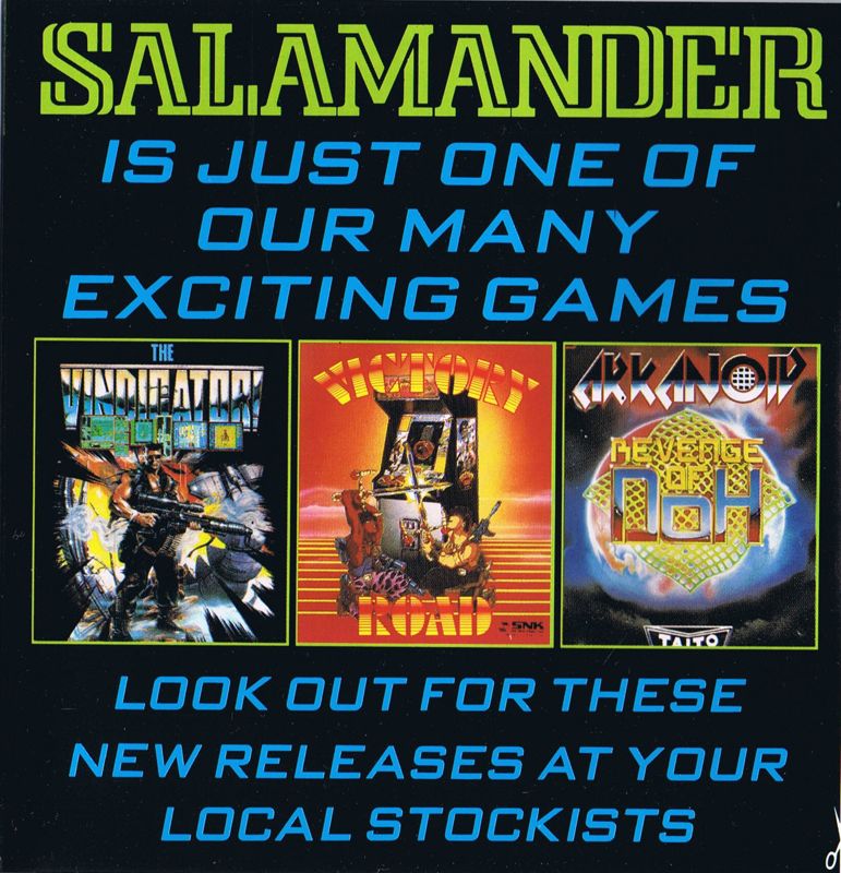 Life Force cover or packaging material - MobyGames