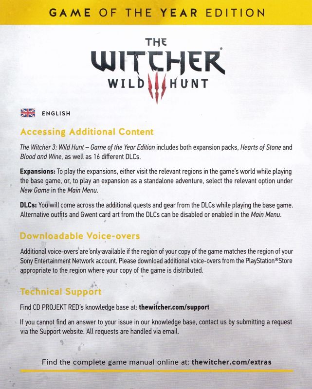 The Witcher 3: Wild Hunt - Complete Edition cover or packaging material ...