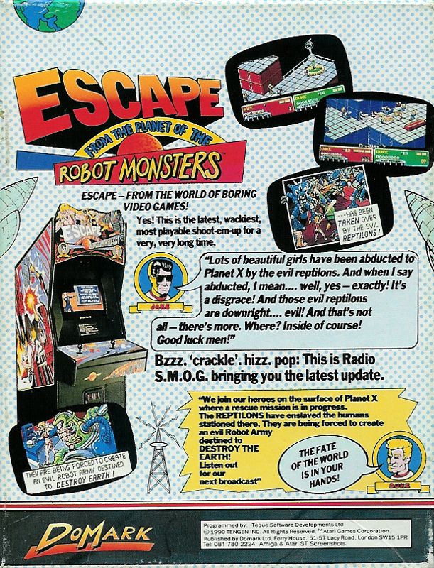 Escape from the Planet of the Robot Monsters cover or packaging material - MobyGames