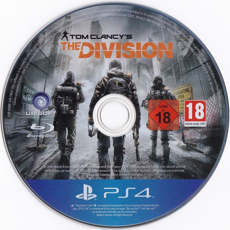 Tom Clancy's The Division cover or packaging material - MobyGames