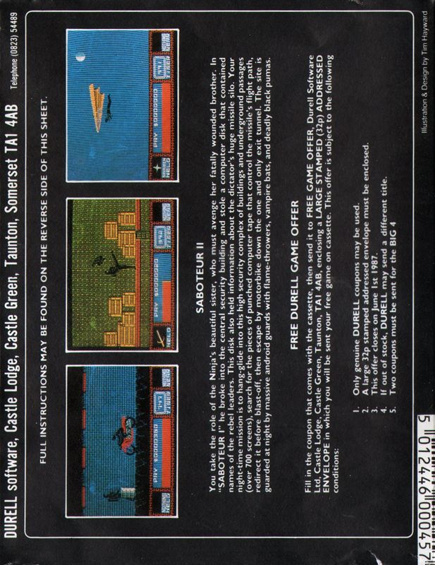 Saboteur II cover or packaging material - MobyGames