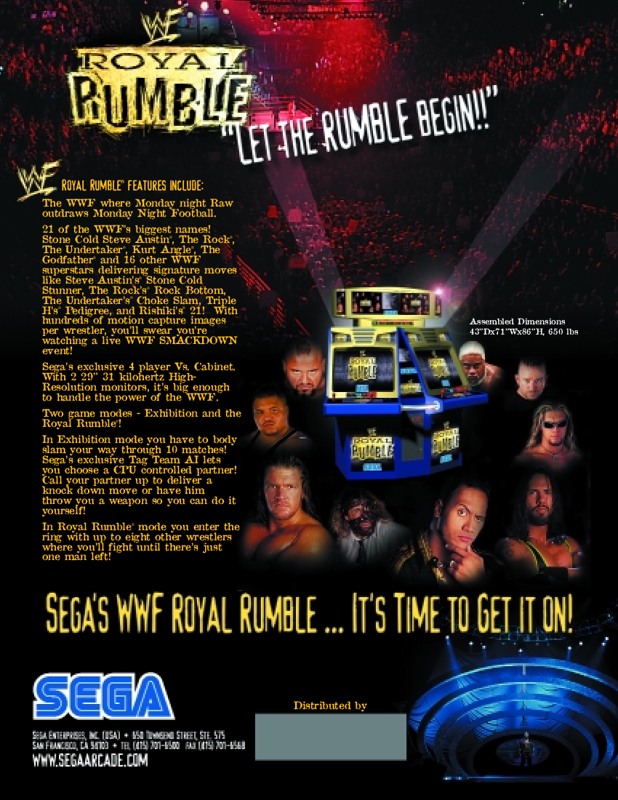 WWF Royal Rumble cover or packaging material - MobyGames