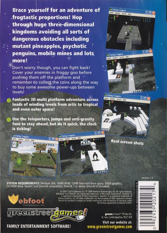 Flying Froggies cover or packaging material - MobyGames