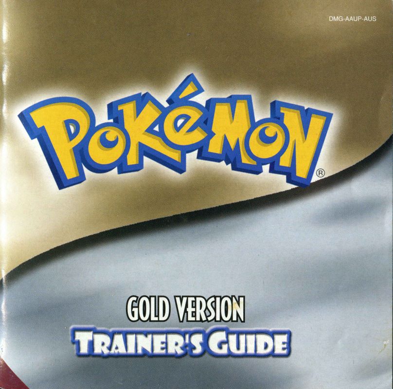 Pokémon Gold Version cover or packaging material - MobyGames