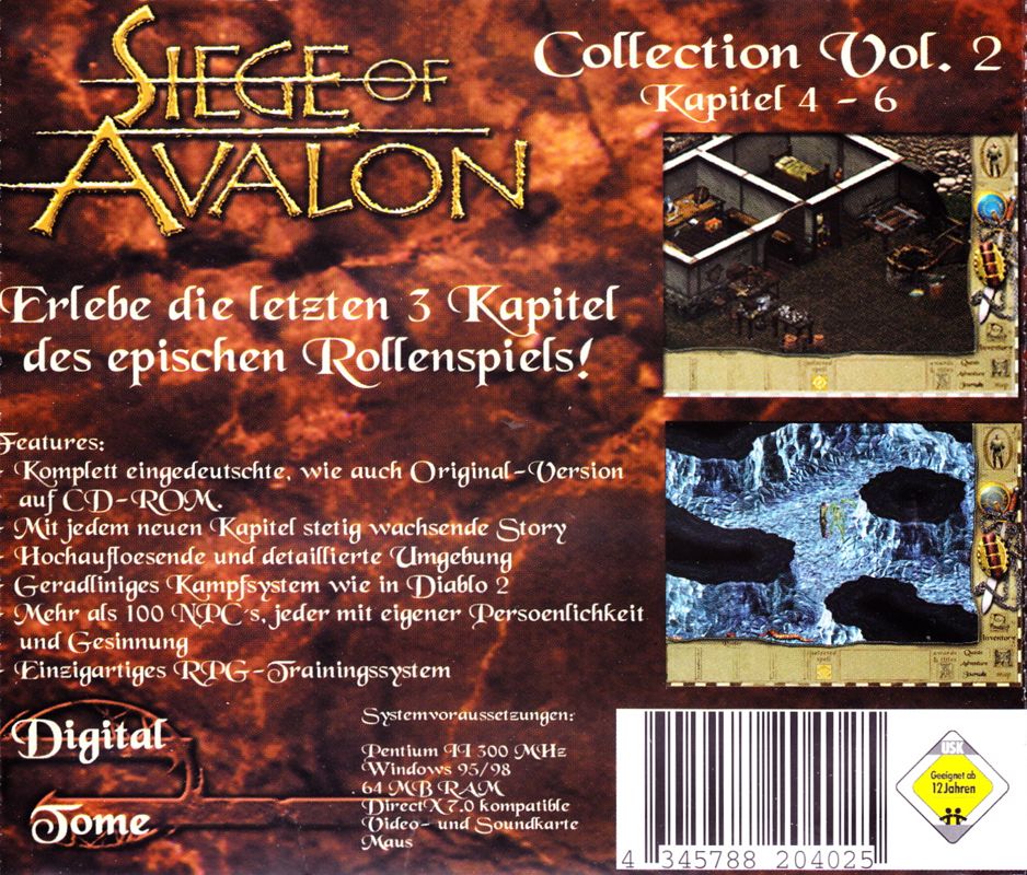 Siege of Avalon cover or packaging material - MobyGames
