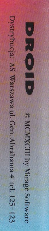 Droid cover or packaging material - MobyGames