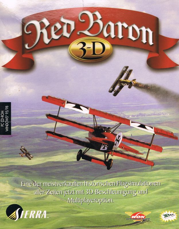 Red Baron 3-D cover or packaging material - MobyGames