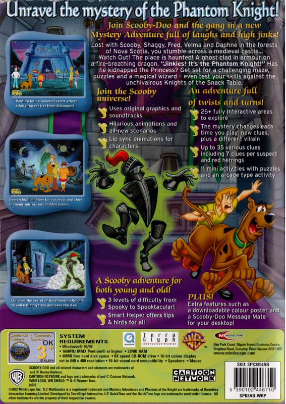 Scooby-Doo!: Phantom of the Knight cover or packaging material - MobyGames