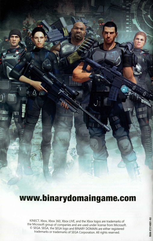 Binary Domain cover or packaging material - MobyGames