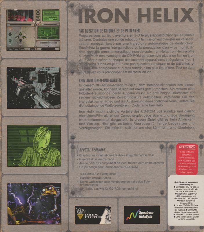 Iron Helix cover or packaging material - MobyGames