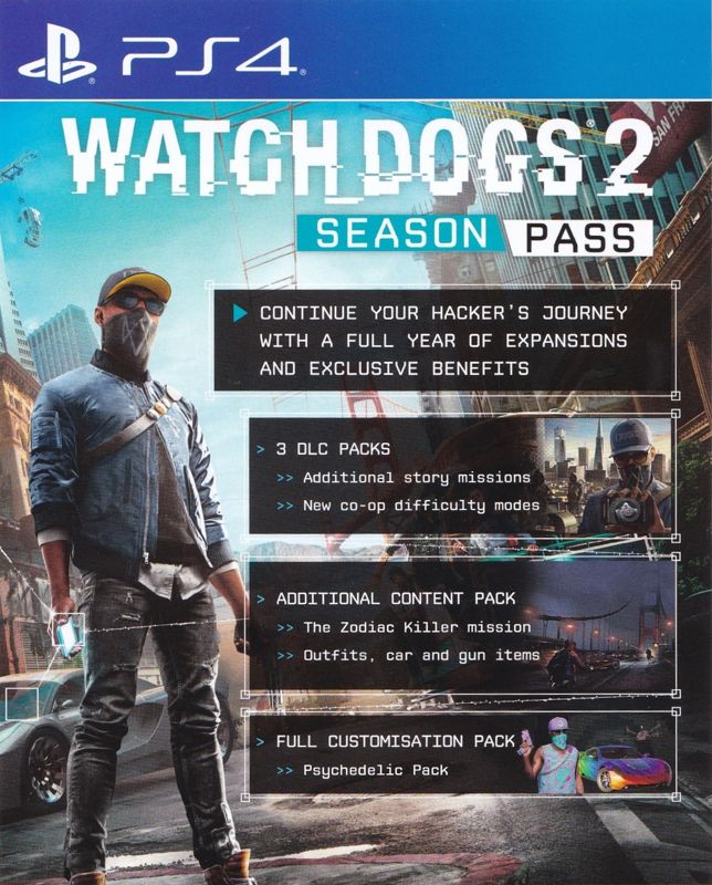 Watch_Dogs 2 cover or packaging material - MobyGames