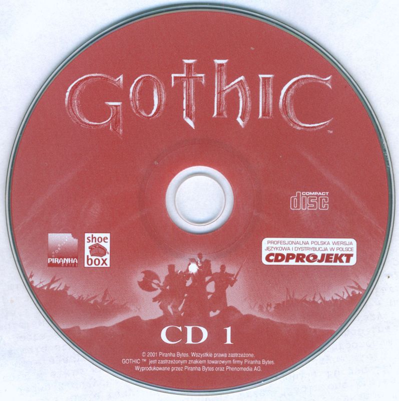 Gothic cover or packaging material - MobyGames