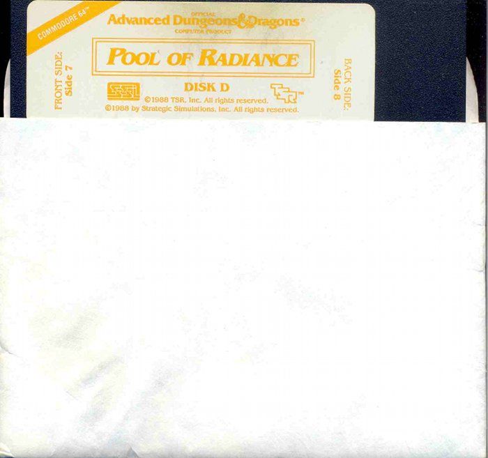 Pool of Radiance cover or packaging material - MobyGames