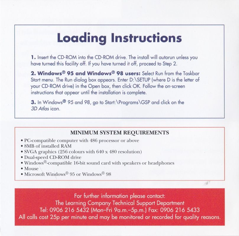 3D Atlas cover or packaging material - MobyGames