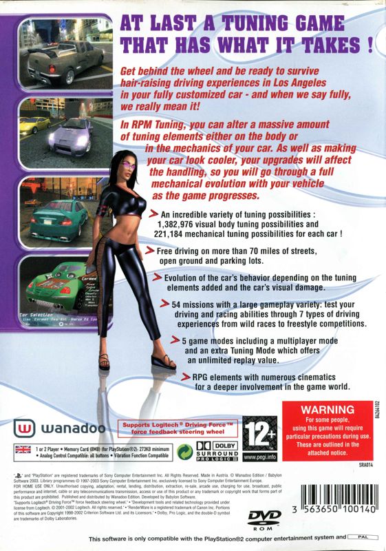 Top Gear: RPM Tuning cover or packaging material - MobyGames