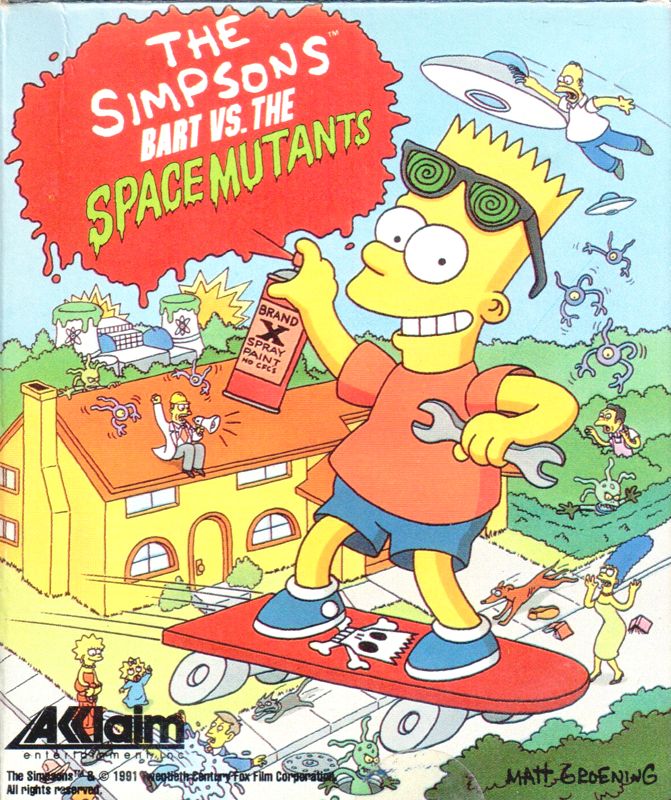 The Simpsons: Bart vs. the Space Mutants cover or packaging material - MobyGames