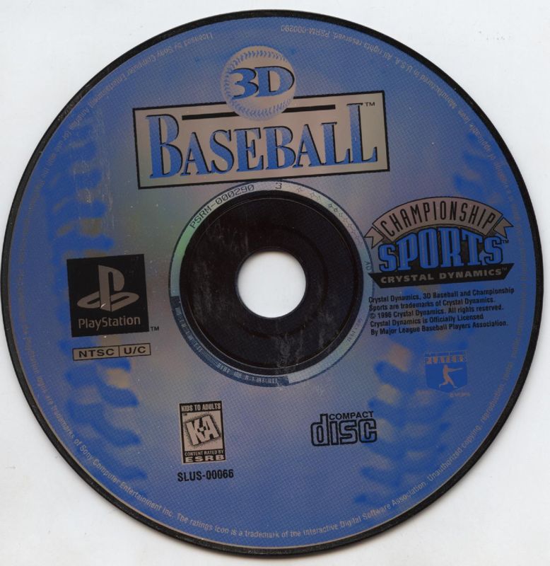 3D Baseball cover or packaging material - MobyGames