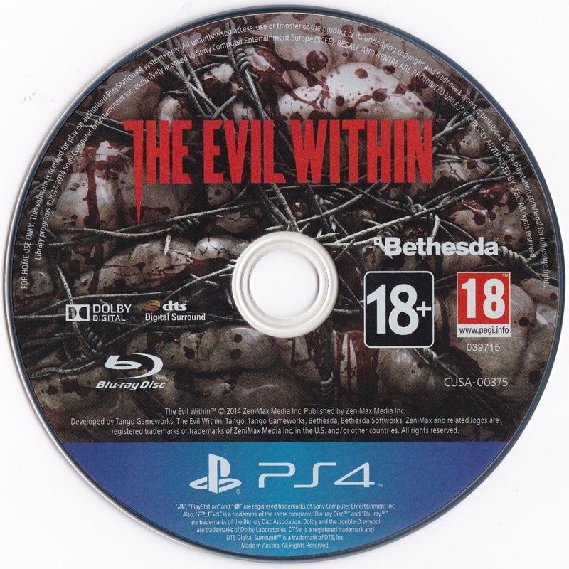 The Evil Within (Limited Edition) cover or packaging material - MobyGames