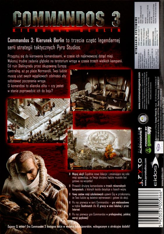Commandos 3: Destination Berlin cover or packaging material - MobyGames
