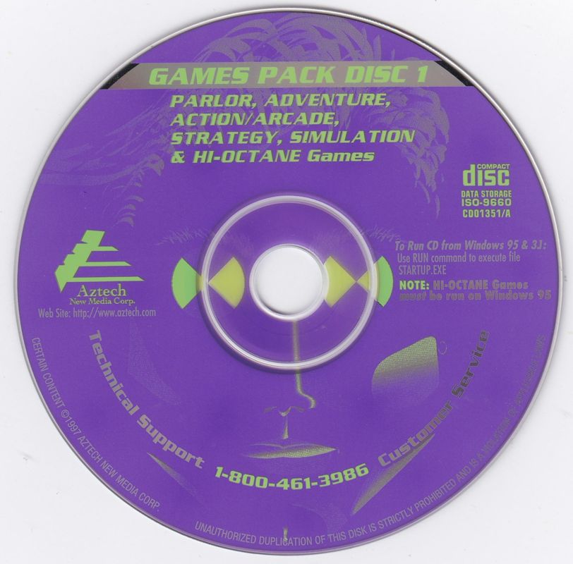 Games Pack cover or packaging material - MobyGames