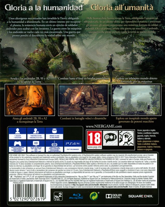 NieR: Automata cover or packaging material - MobyGames