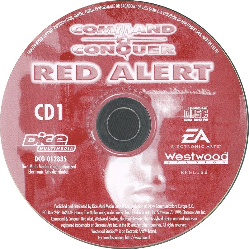 Command & Conquer: Red Alert cover or packaging material - MobyGames