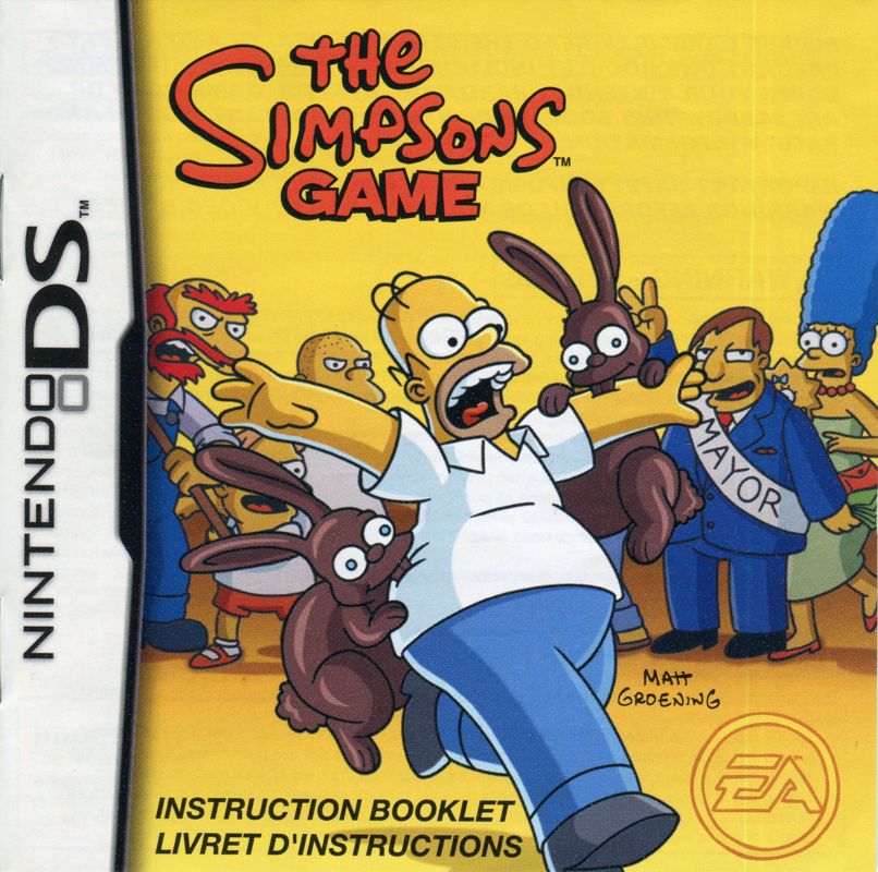The Simpsons Game cover or packaging material - MobyGames