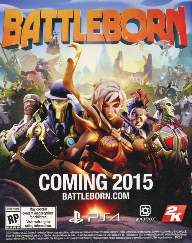 Borderlands: The Pre-Sequel! cover or packaging material - MobyGames