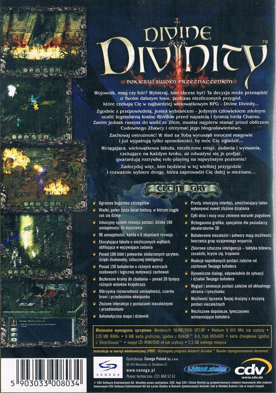 Divine Divinity cover or packaging material - MobyGames