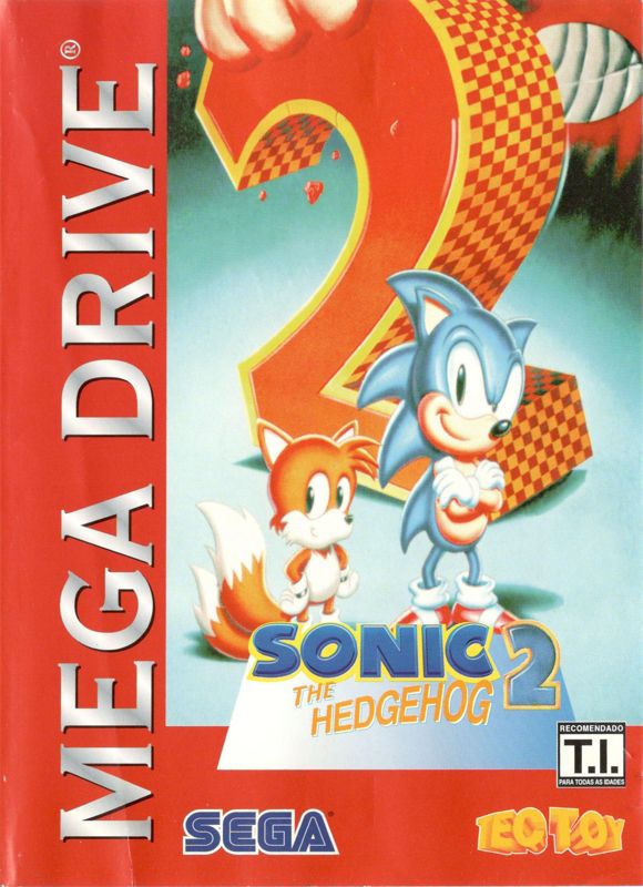 Sonic the Hedgehog 2 cover or packaging material - MobyGames
