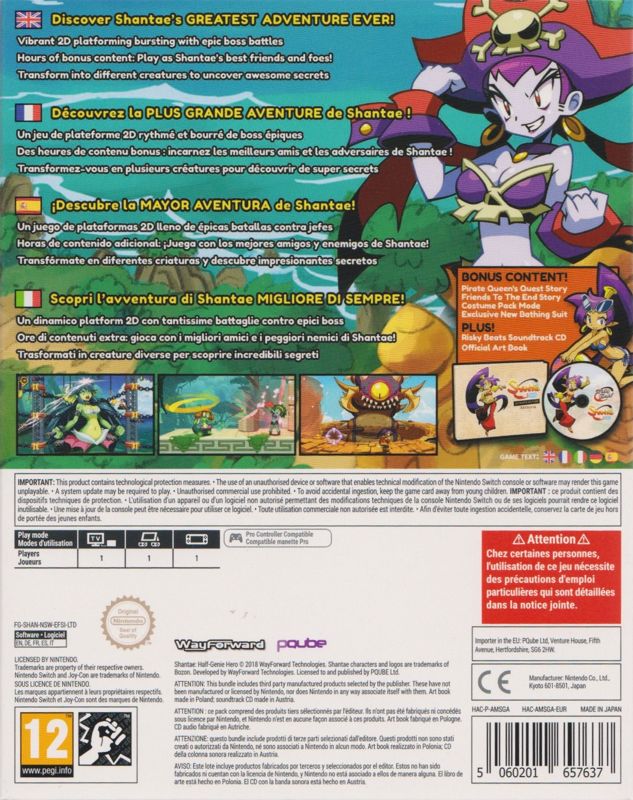 Shantae: 1/2 Genie Hero - Ultimate Edition (Day One Edition) cover or ...