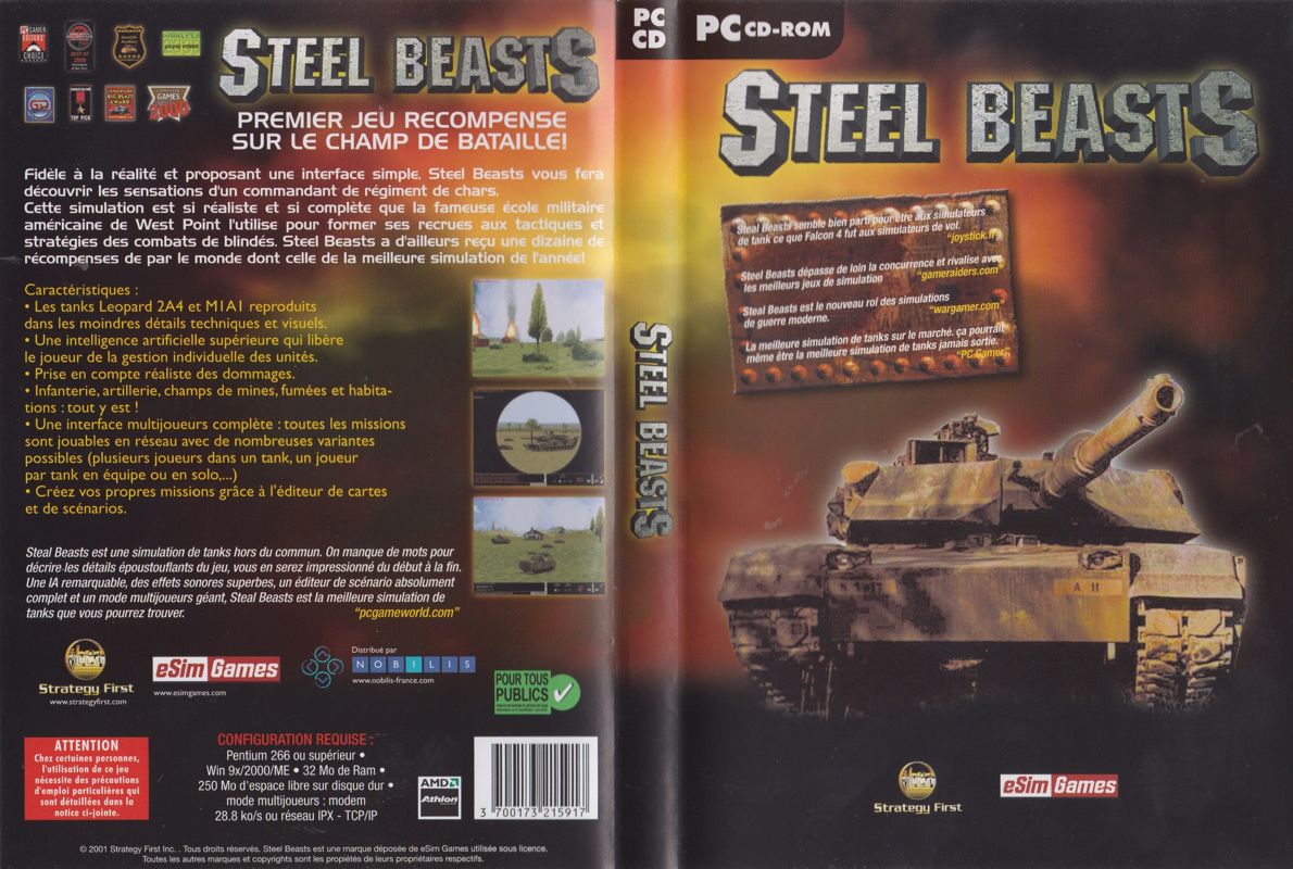 Steel Beasts cover or packaging material - MobyGames