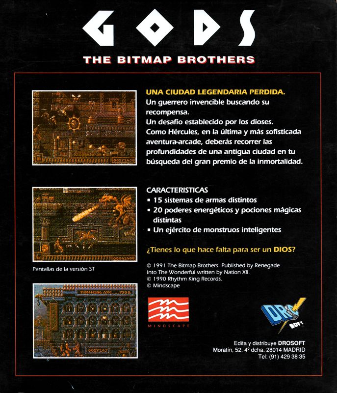 Gods cover or packaging material - MobyGames