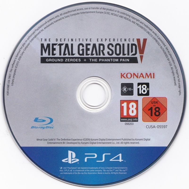 Metal Gear Solid V: The Definitive Experience cover or packaging ...
