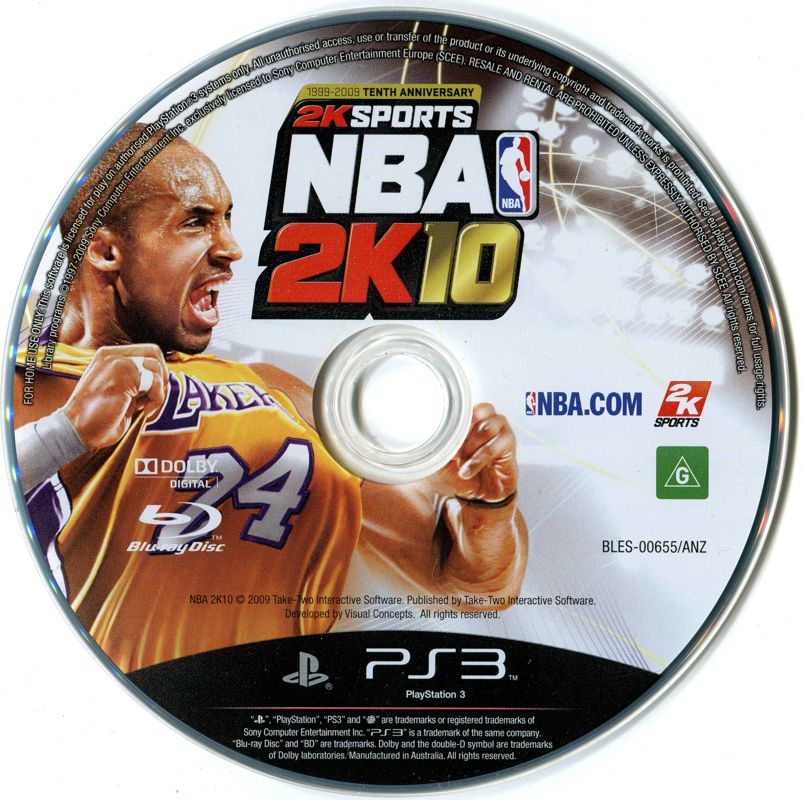 NBA 2K10 cover or packaging material - MobyGames