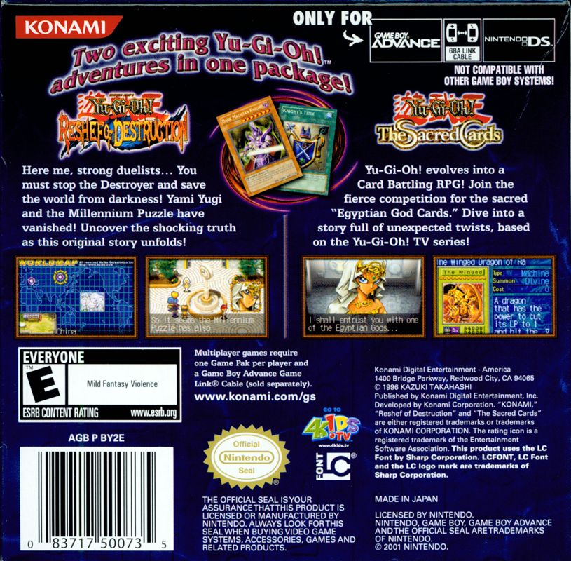 Yu-Gi-Oh!: Double Pack cover or packaging material - MobyGames