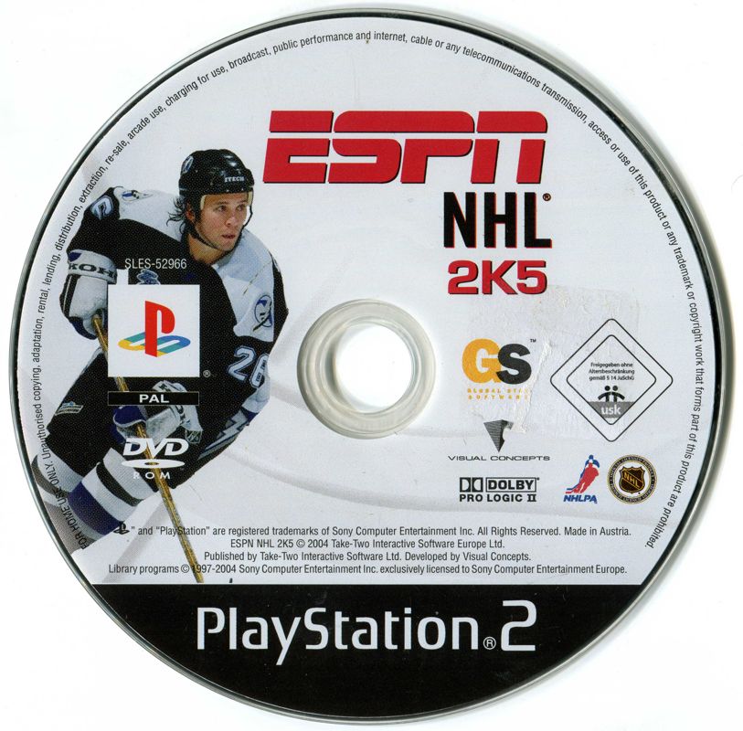 ESPN NHL 2K5 cover or packaging material - MobyGames