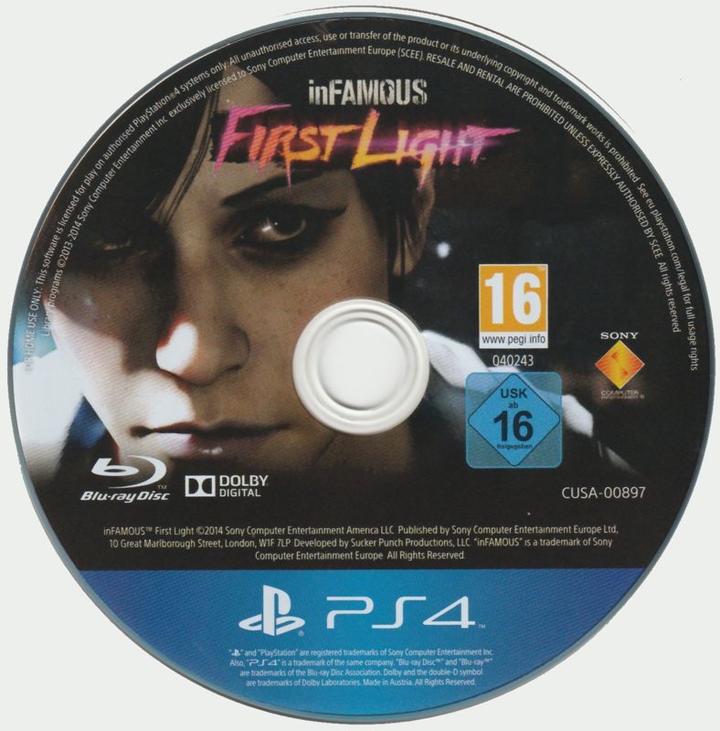 inFAMOUS: First Light cover or packaging material - MobyGames