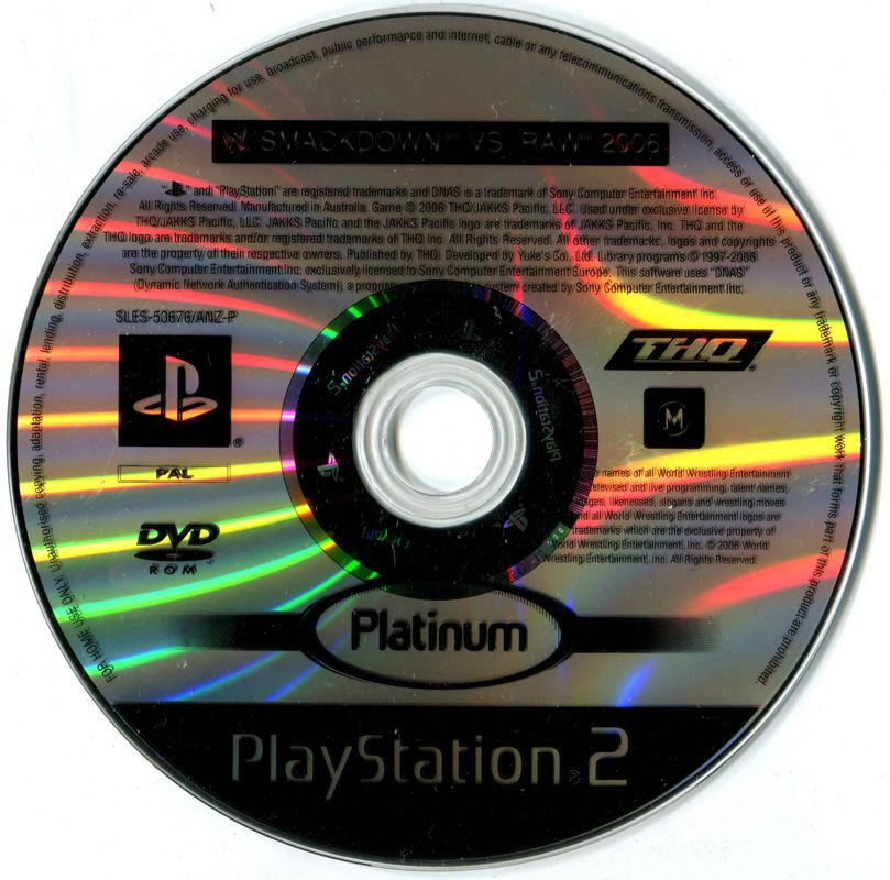 WWE Smackdown vs. Raw 2006 cover or packaging material - MobyGames