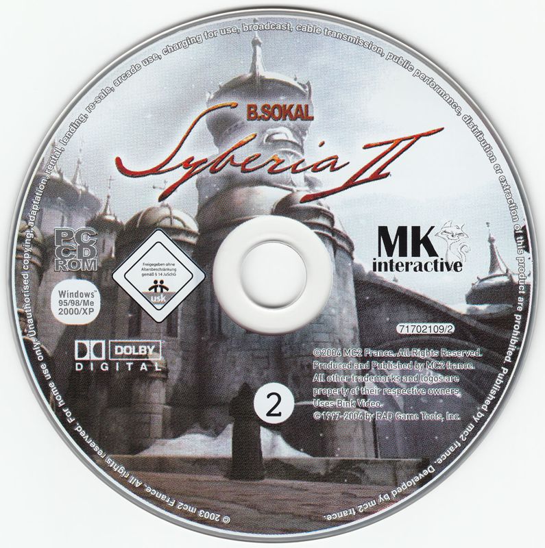 Syberia II cover or packaging material - MobyGames
