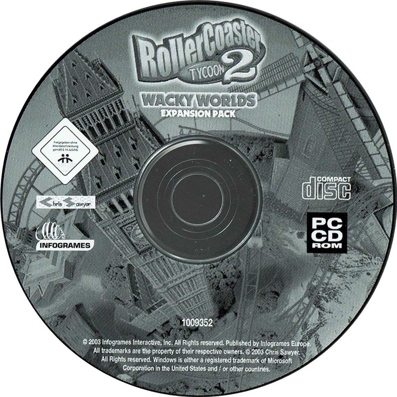 RollerCoaster Tycoon 2: Wacky Worlds cover or packaging material ...