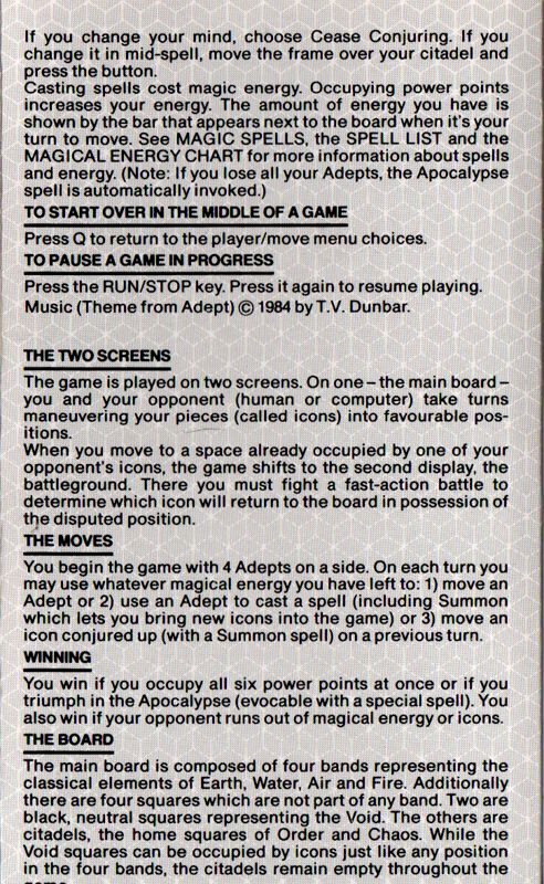 Archon II: Adept cover or packaging material - MobyGames