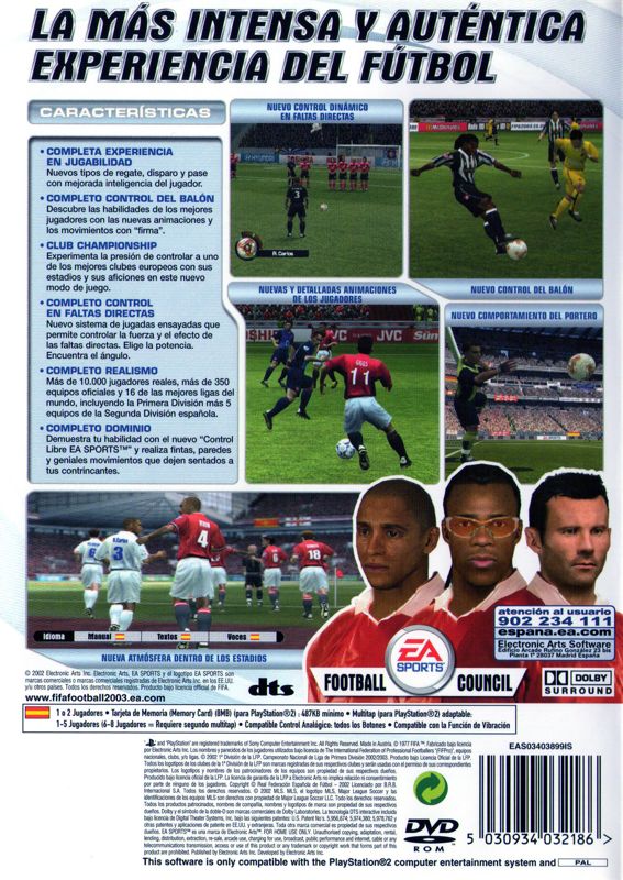 FIFA Soccer 2003 cover or packaging material - MobyGames